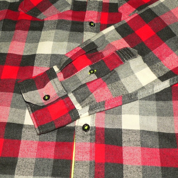 Raw Yarn | Jackets & Coats | Rawyarn Red Slimfit Mens Flannel Large Nwt ...
